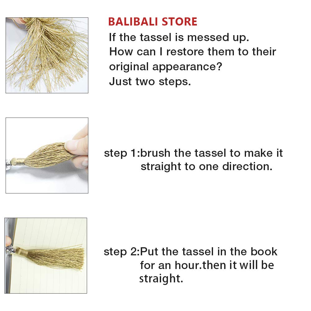 BALIBALI 8MM Semi-Precious Gem Stones Wood Mala Bead Necklace Multicolor Tassel Charms Chain Necklace Handmade Beaded Pendant Necklace for Women Men