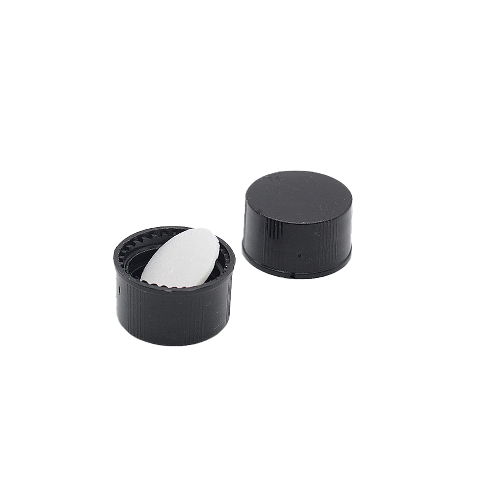 LabZhang 100 Pcs Glass Vials with Screw Caps, Small Liquid Sample Vial, Leak-Proof Vial (5ML, Clear)