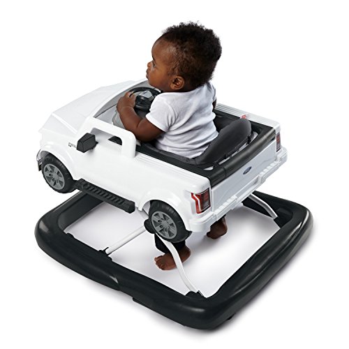 Bright Starts Ford F-150 Ways to Play 4-in-1 Activity Baby Push Walker, White, Age 6 Months+