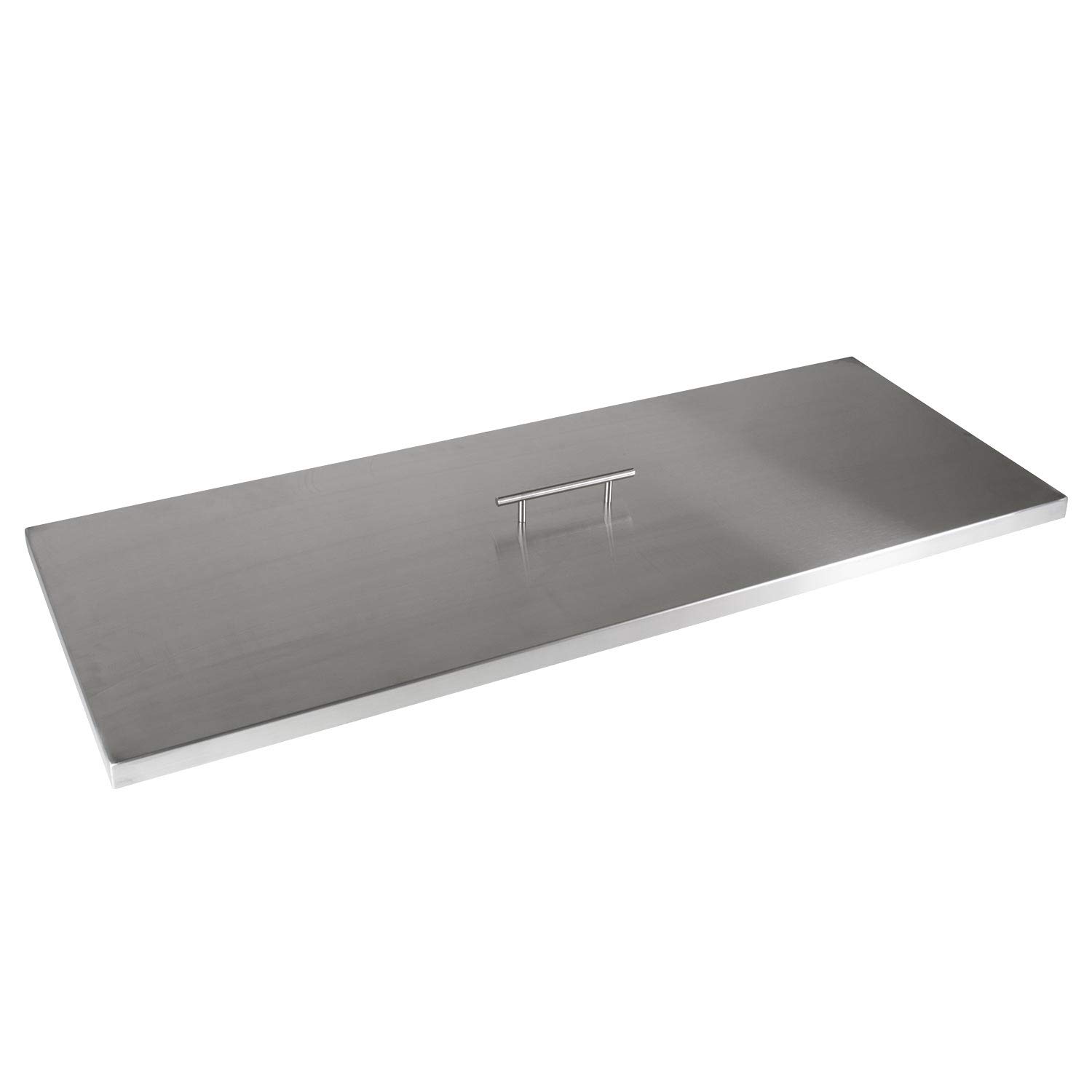 Celestial Fire Pit Cover for 36”x12” Rectangular Burner Pan (39" x 15" Actual Size), Commercial Grade, Stainless Steel, Wrapped Edge