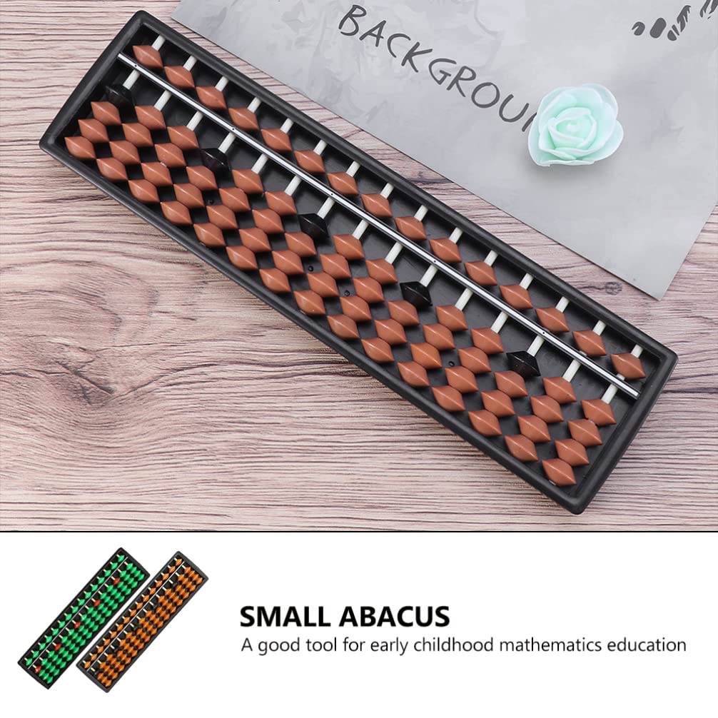 YARDWE 2pcs 15 File Abacus Japan Preschool Plastic to Stack