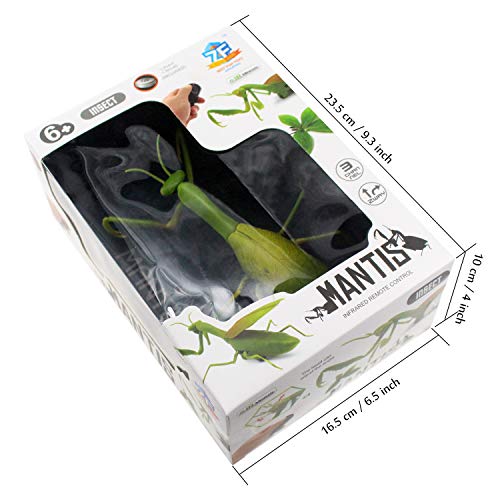 Tipmant RC Praying Mantis Toy IR Remote Control Animal Fake Car Vehicle Electric for Kids Birthday