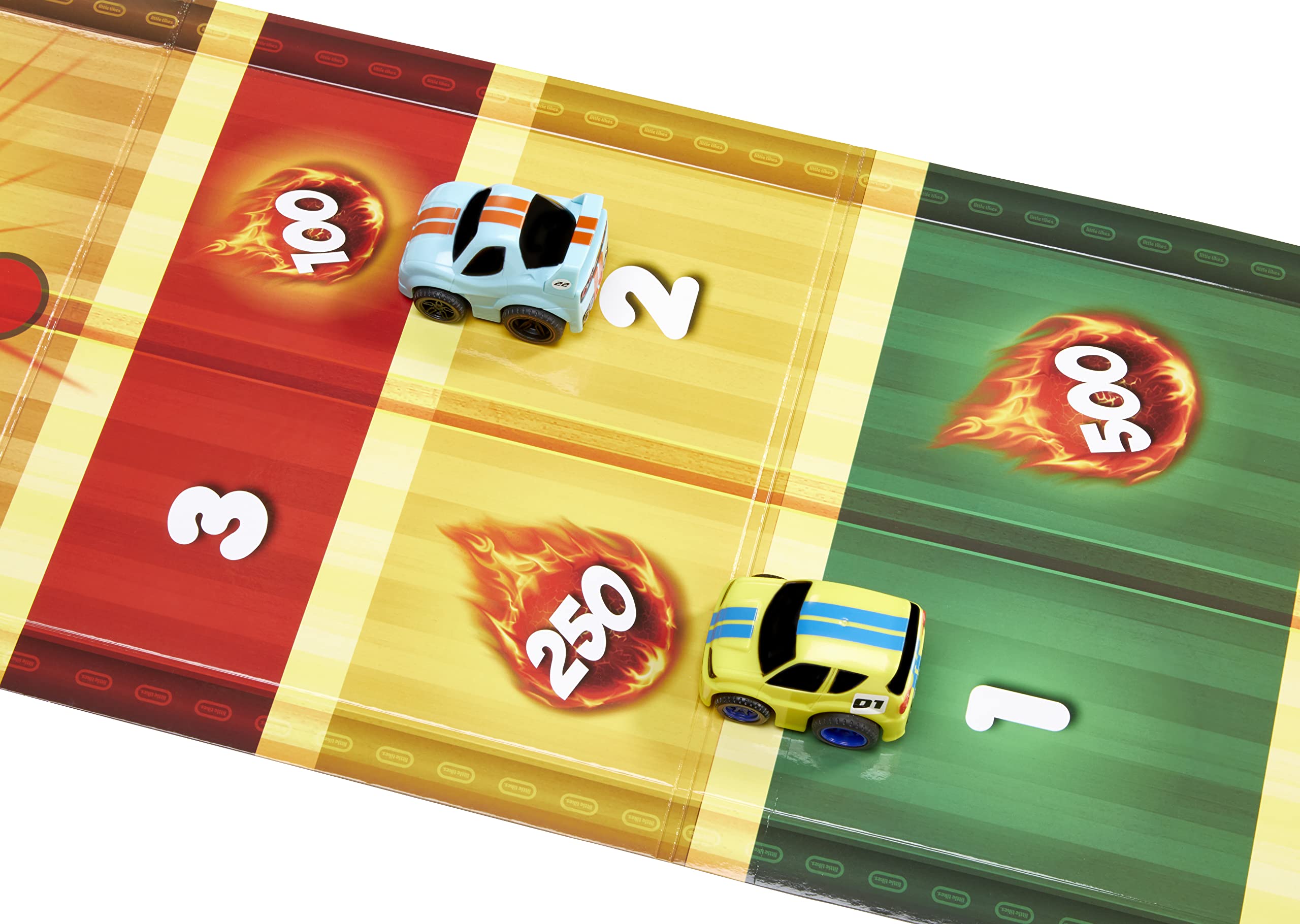 Little Tikes, My First Cars, Crazy Fast 3-in-1 Rollin’ Bowlin’ Racin’ Playset with 2 Exclusive Pullback Toy Car Vehicles, Goes up to 50ft!