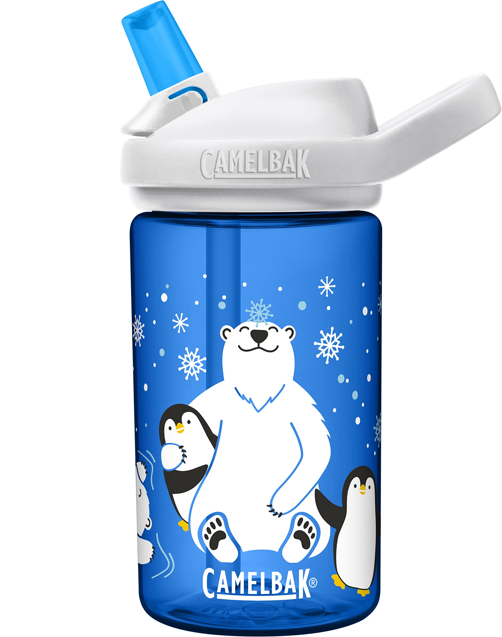 CamelBak eddy+ 14oz Kids Water Bottle with Tritan Renew – Straw Top, Leak-Proof When Closed, Fitness Unicorns