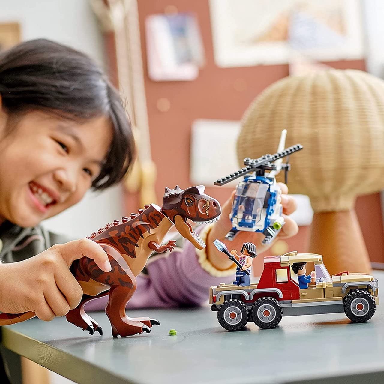 LEGO Jurassic World Carnotaurus Dinosaur Chase 76941 Building Kit; Fun Toy Playset for Creative Kids; New 2021 (240 Pieces)
