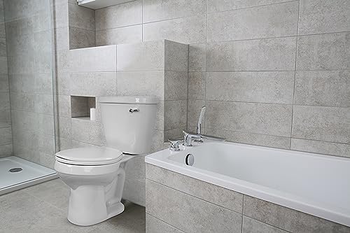 Centoco 3800SCLC-001 Deluxe Plastic Elongated Toilet Seat with Slow Close and Lift and Clean, White