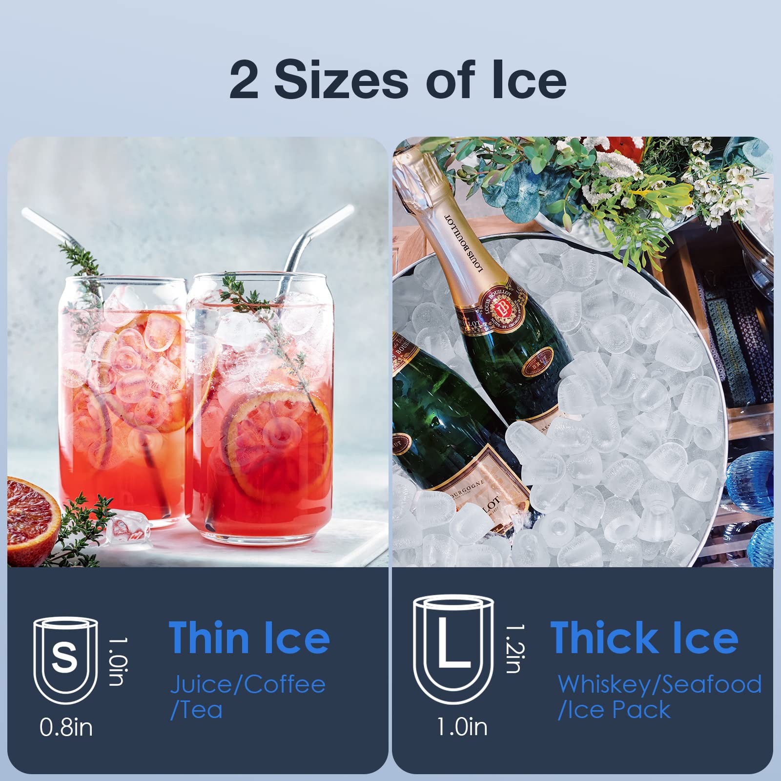 Ice Maker Countertop Machine with Self-Cleaning Function,26LBS in 24 Hours, 9 Ice Cubes Ready in 6 Mins, Compact Ice Cube Maker with Ice Scoop & Basket for Home Kitchen Office Bar (White)