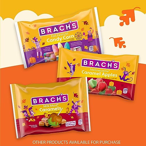 Brach’s Milk Maid Caramels, Individually Wrapped Candy, 10oz Bag