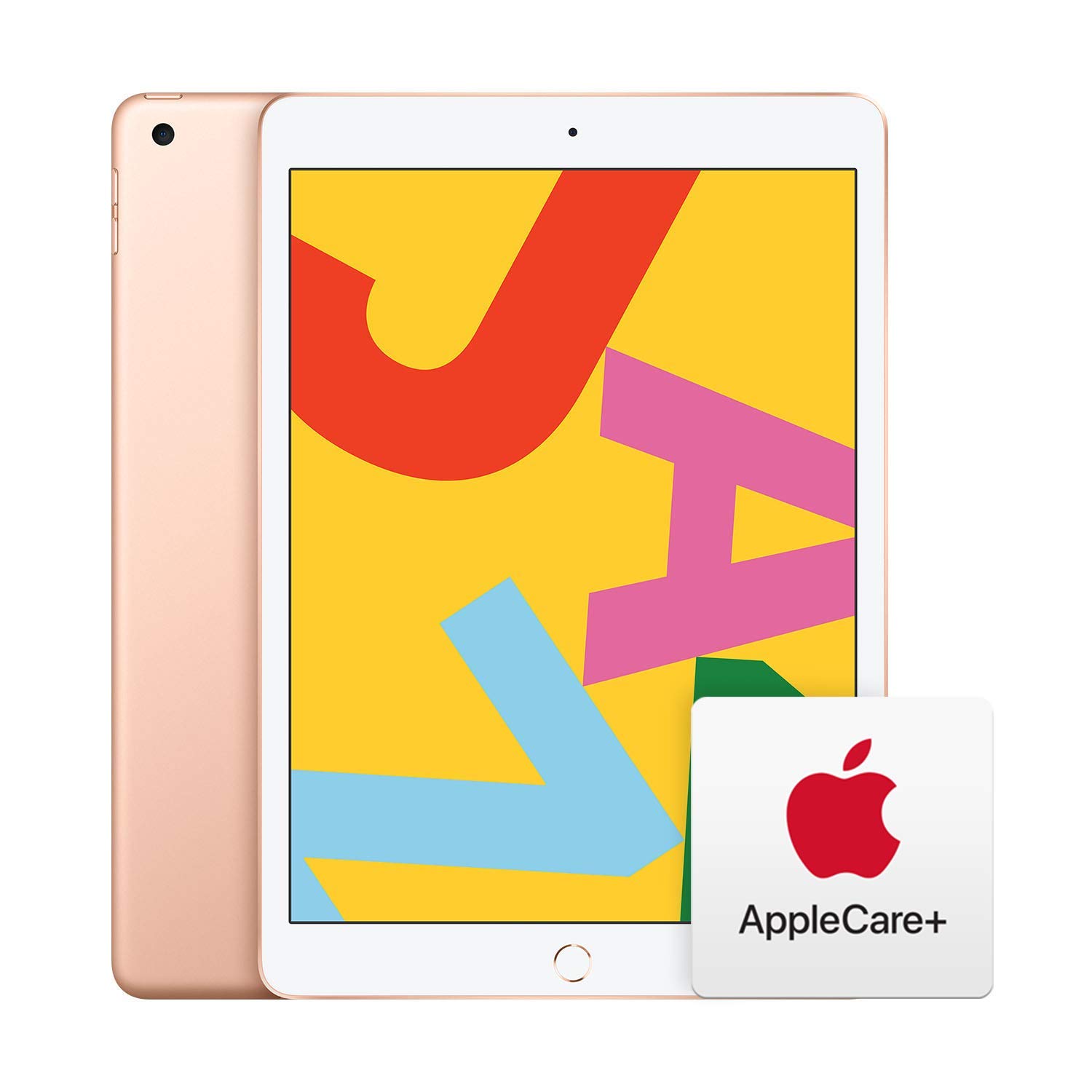 Apple iPad (10.2-Inch, Wi-Fi, 128GB) - Gold (Previous Model) with AppleCare+ Bundle