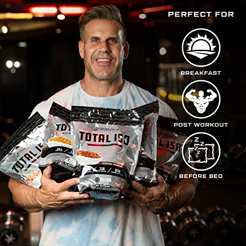 Total ISO Whey Isolate Protein Powder: Best Tasting Whey Protein Shake Featuring 100% Whey Protein Isolate, Perfect Post Workout Protein Powder Mix and Meal Replacement Drink, Cinna Cereal, 2 Pounds
