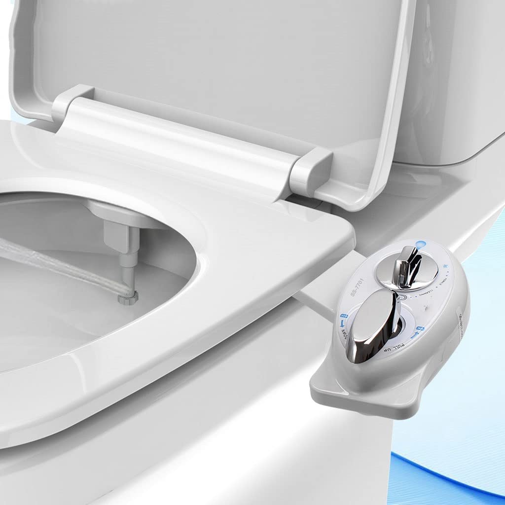 DFHBFG Non-Electric Bidet Toilet Seat Anal Single Left Handle
