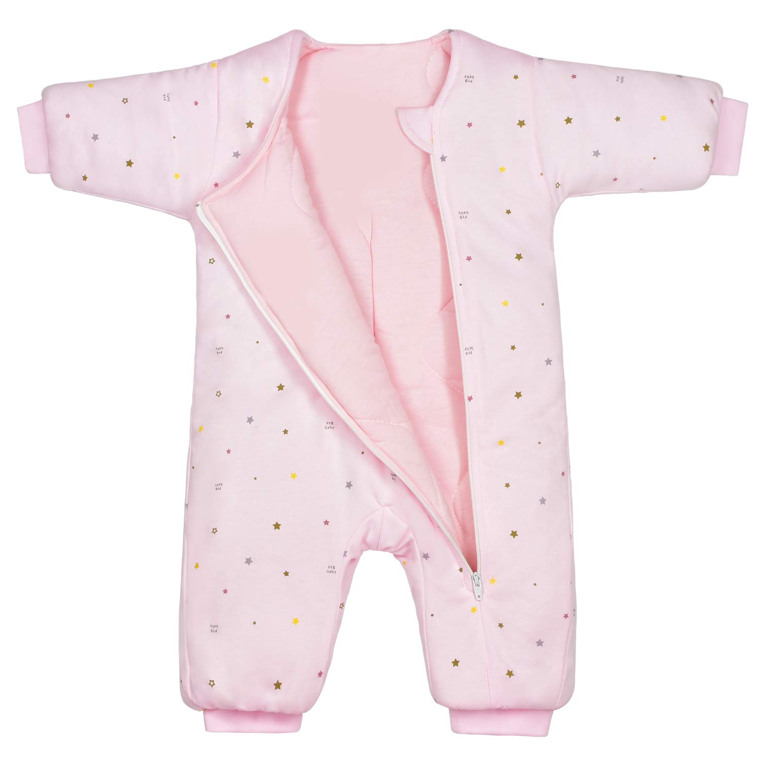 BBTKCARE Sleep Sack - Cotton Wearable Blanket,Warm Baby Pajamas for Toddler 3-6 Month-Pink