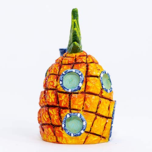 Penn-Plax Officially Licensed Spongebob Squarepants Aquarium Ornament β Pineapple Home (Mini/Small Size) β Perfect for Freshwater and Saltwater Tanks