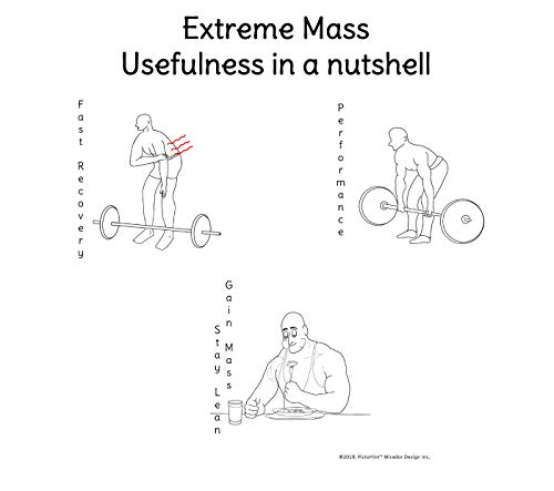 Extreme Mass Vanilla10 lbs (4.54 kg) from Sunshine BioPharma, Mass Gainer Protein Mix Giving The high Calorie, whey, BCAA, creatine, glutamine, Vitamins, Minerals. Improved Formulation, Less Sugar