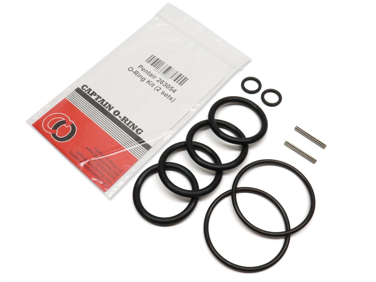 Captain O-Ring - Replacement 263054 O-Ring Kit for Pentair/PacFab/Sta-Rite Slide Valve 263064, 263052, 263053, 263078, 263079 (2 Sets)