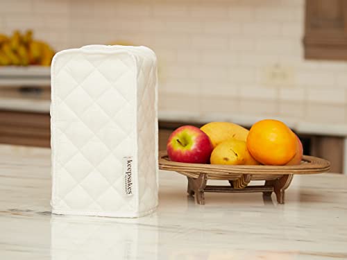 Covermates Keepsakes – Can Opener Cover – Dust Protection - Stain Resistant - Washable – Appliance Cover-Cream