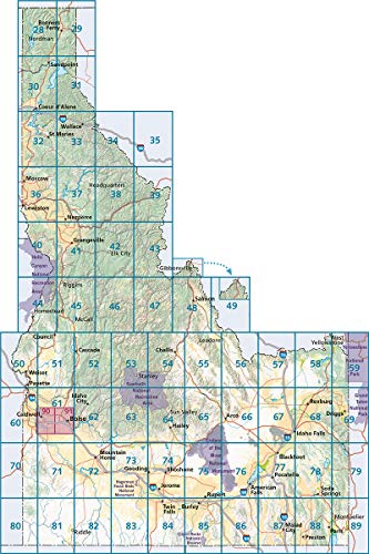 Idaho Road & Recreation Atlas - 7th Edition, 2022 (Benchmark Road & Recreation Atlases)