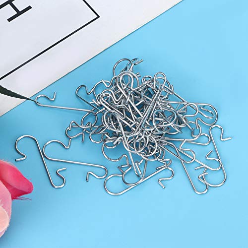 Fdit Hooks,Mini 1 Inch S Hooks, Metal Hangers Hanging Hooks Multi-Purpose Metal S-Shaped Hooks for DIY Crafts Decoration, Pack of 100(White)