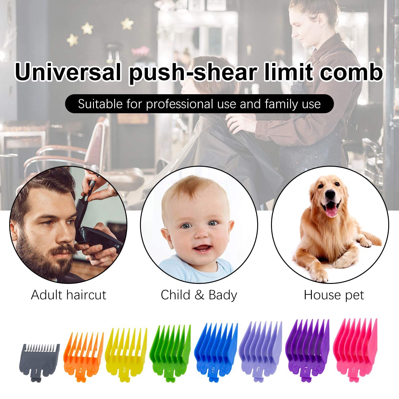 Chello Hair Clippers for Men, Professional Barber Clippers for Hair Cutting for DIY Home Barber Salon