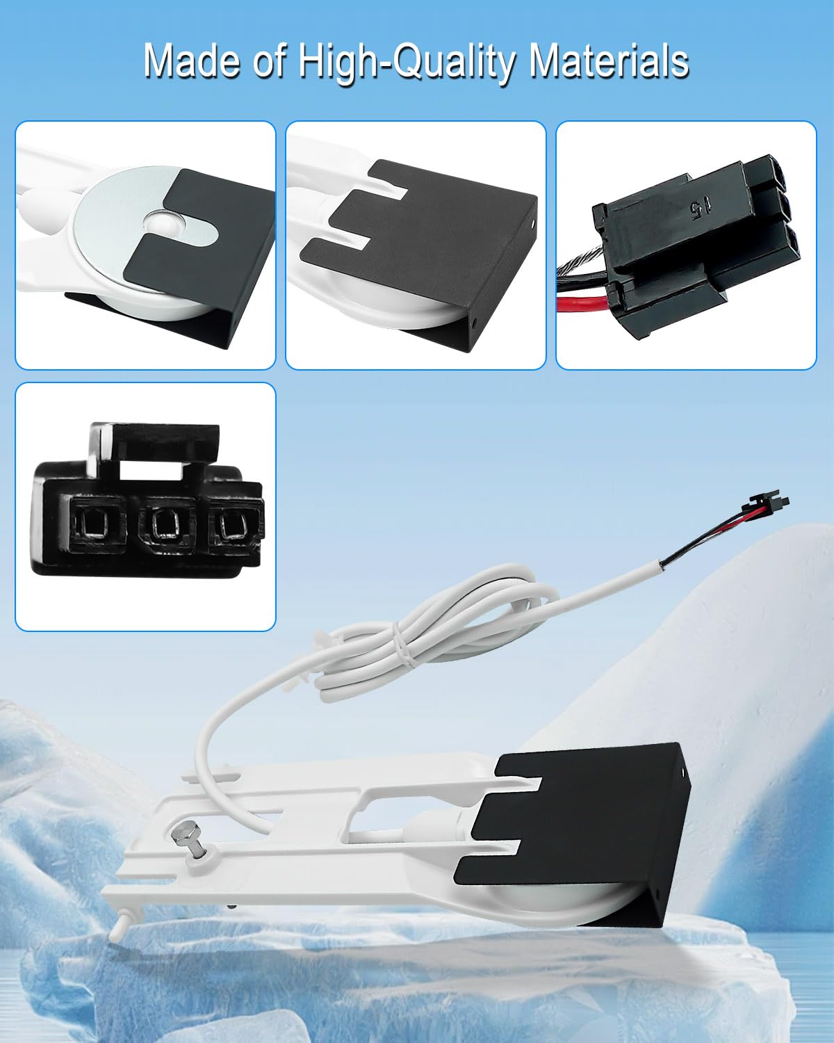 QAGGUM Ice Thickness Probe Assembly Fit for Manitowoc Indigo Series Ice Machine Replcae 000008660, Ice Thickness Control Ice Machine Parts