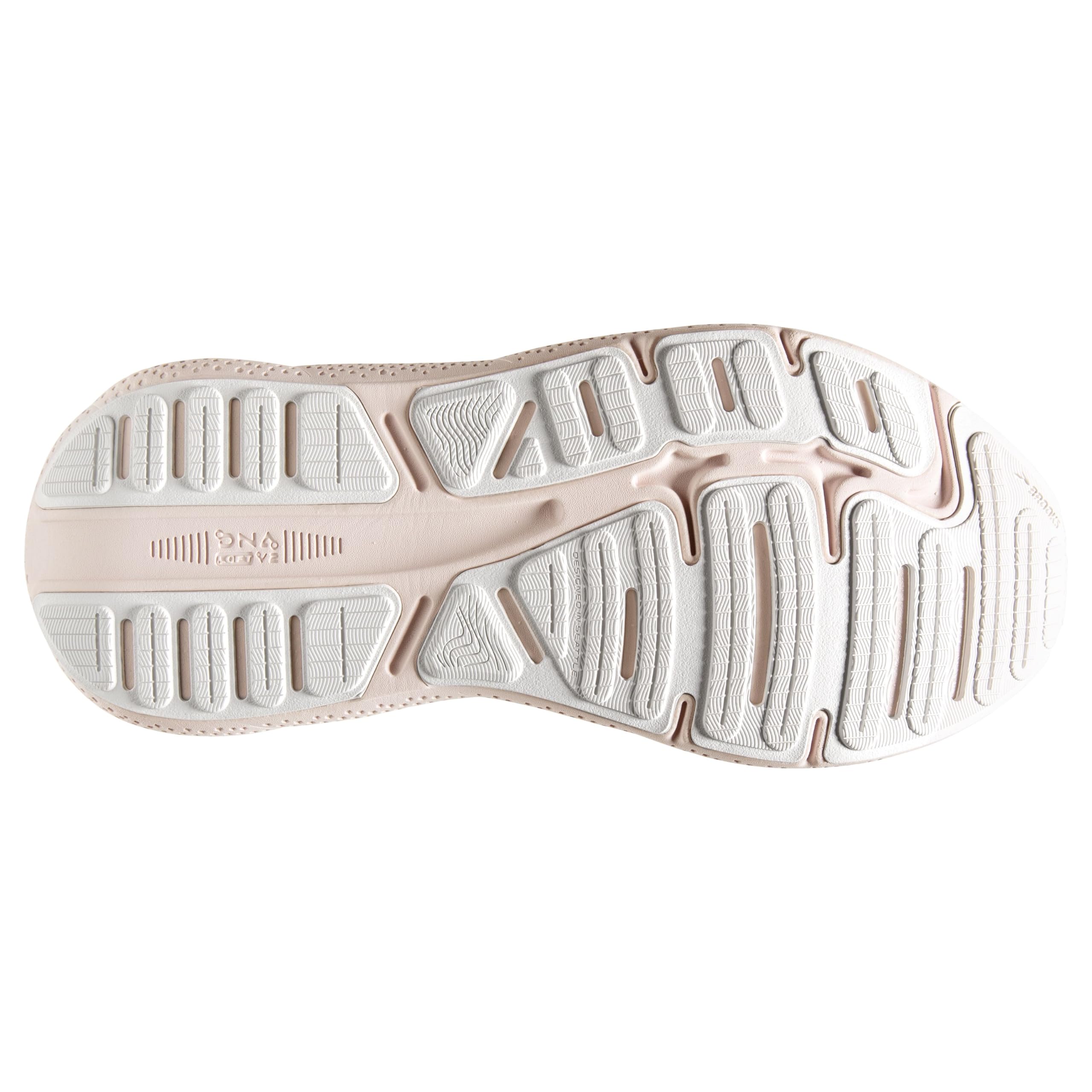 Brooks Women’s Ghost Max Cushion Neutral Running & Walking Shoe - Crystal Gray/White/Tuscany - 8.5 Medium