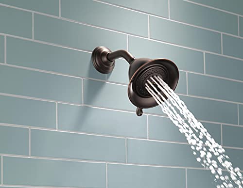 Delta Faucet 3-Spray Shower Head, High Pressure Shower Head Oil Rubbed Bronze, Massage Shower Head, High Flow Shower Head, Venetian Bronze RP34355RB