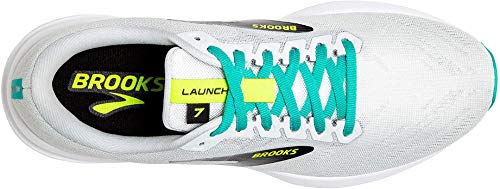 Brooks Womens Launch 7 Running Shoe - White/Nightlife/Atlantis - B - 7