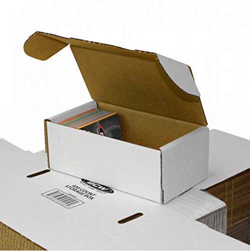 BCW 400 Count - Bundle with 4 Corrugated Cardboard Storage Boxes - Baseball, Other Sport Cards, Gaming & Trading Card Collecting Supplies