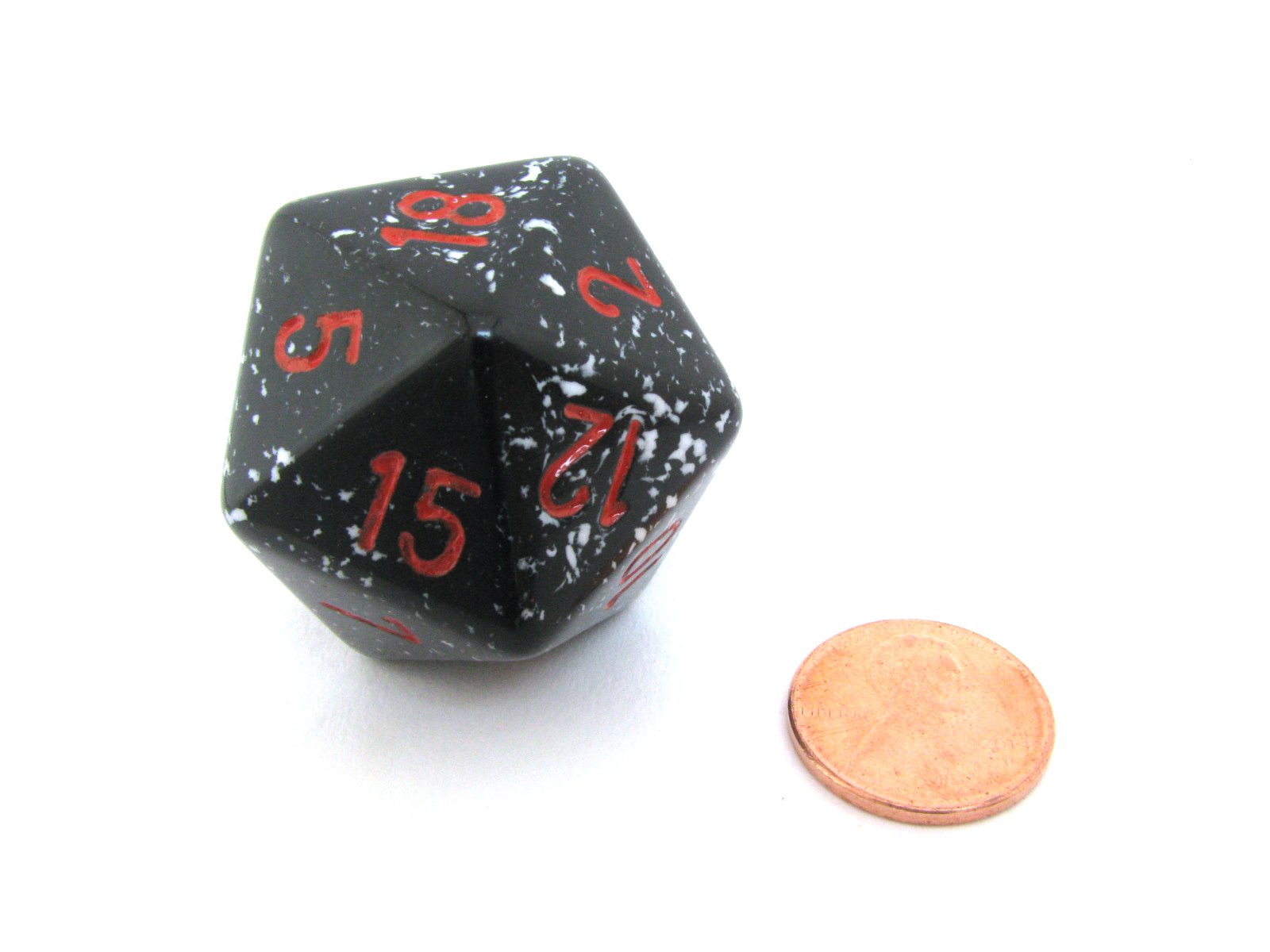Jumbo d20 Counter - Speckled 34mm Dice: Space