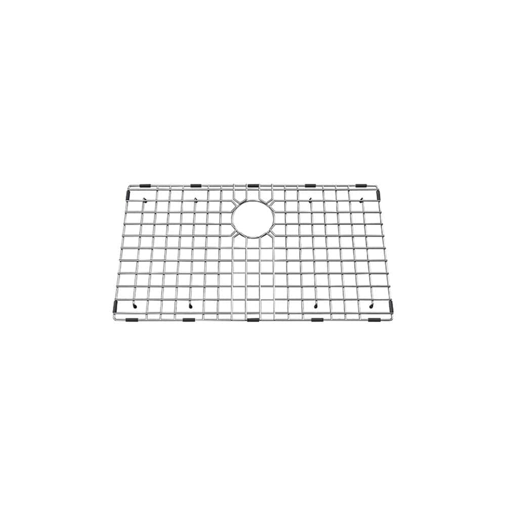 Grey Stainless Steel 16 X 29-inch Bottom Shelf Grid Kitchen Sink Rack
