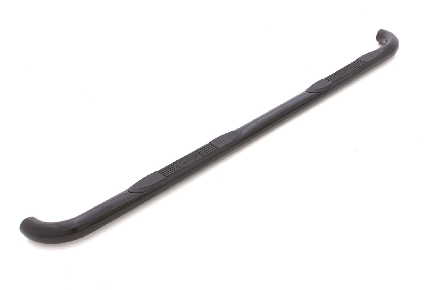 Lund 23073783 Black Steel 3" Round Bent Nerf Bars for 2009-2018 Dodge Ram 1500 Quad Cab