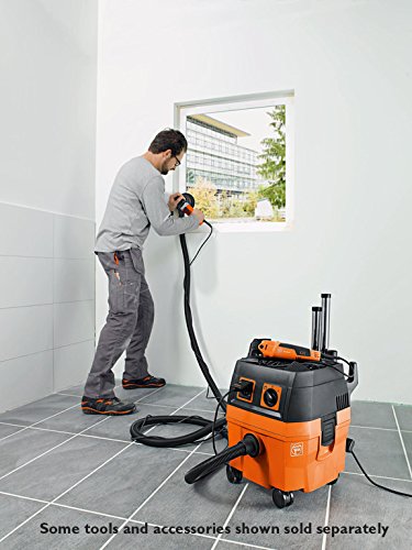 Fein Turbo I Wet/Dry Dust Extractor - 5.8-Gallon Capacity, 151 CFM Suction, Anti-Static System, Quiet 66 dB Operation - Includes Hose and Filter - 92035236090