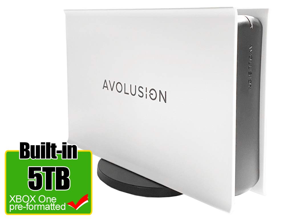 Avolusion PRO-5X Series 6TB USB 3.0 External Gaming Hard Drive for XBOX One Original, S & X (White)