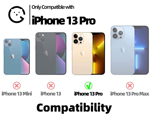 Ginkgonut Compatible with iPhone 13 Pro Case for Women/Girls, Cute 3D Laid Desgin Soft Silicone Shockproof Raised Bumper Corners Case for iPhone 13 Pro(White)