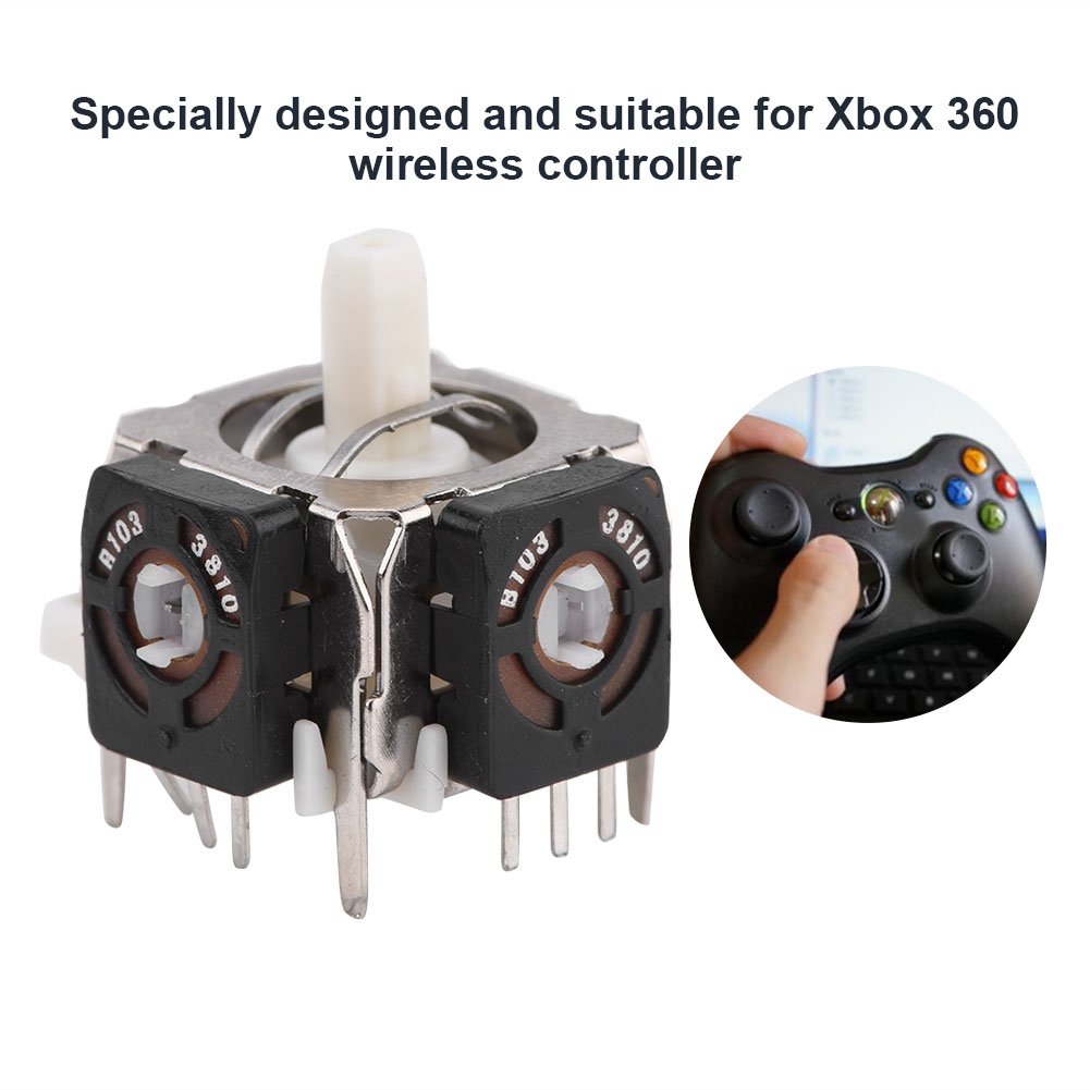 FOSA 5 Pcs Xbox 360 Analog Stick 3D Joystick/Thumbstick Sensor Rocker Axis Module Replacement for Xbox 360 Controller Gamepad Replacement [video game]