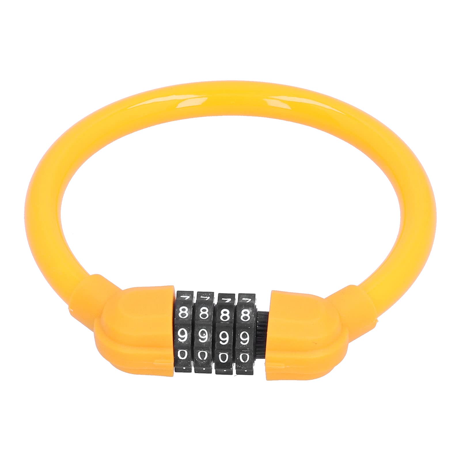 Bike Lock Cable, Anti Theft Bike Lock Bicycle Cable Locks High Security for Cycling for Outdoors(Orange)
