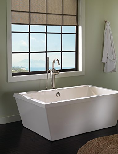 Delta Faucet Trinsic Floor-Mount Freestanding Tub Filler with Hand Held Shower, Stainless T4759-SSFL (Valve Not Included)