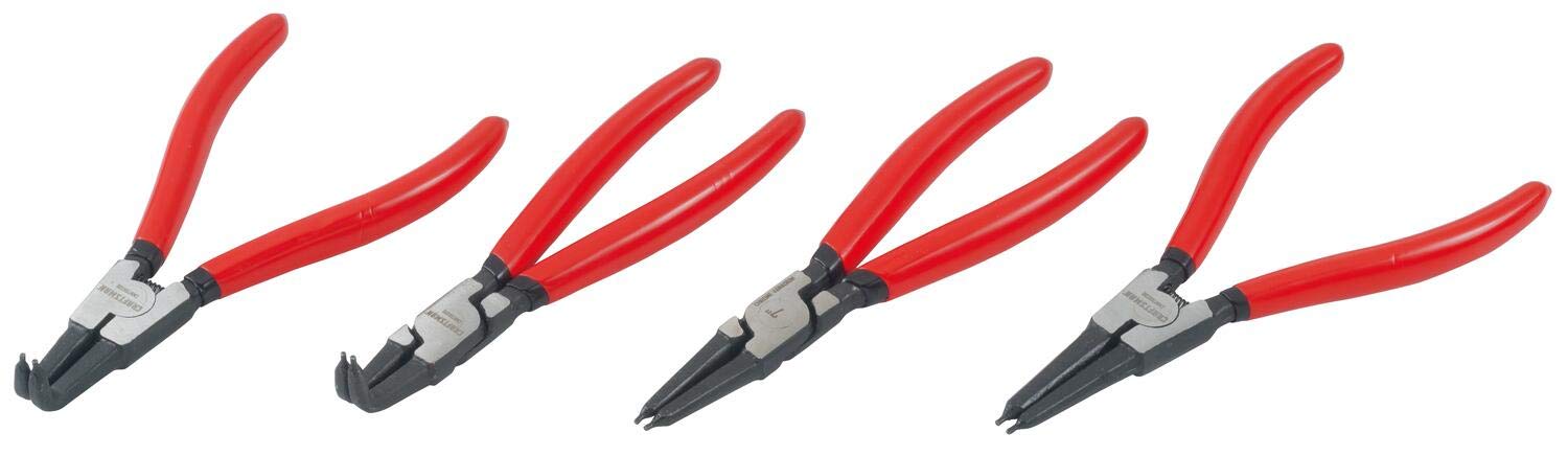 CRAFTSMAN Snap Ring Plier Set, 4-Pack, 7 inch, Straight and Curved Pliers, Stainless Steel (CMMT98339)