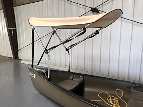 Beige 3' by 6' Canoe/Kayak Sun Shade/Canopy by Cypress Rowe Outfitters