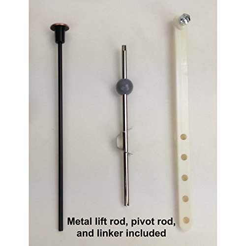 Builders Shoppe 2320TB Bathroom Faucet Vanity Sink Plastic Pop-Up Drain Assembly with Overflow Oil Rubbed Bronze Finish