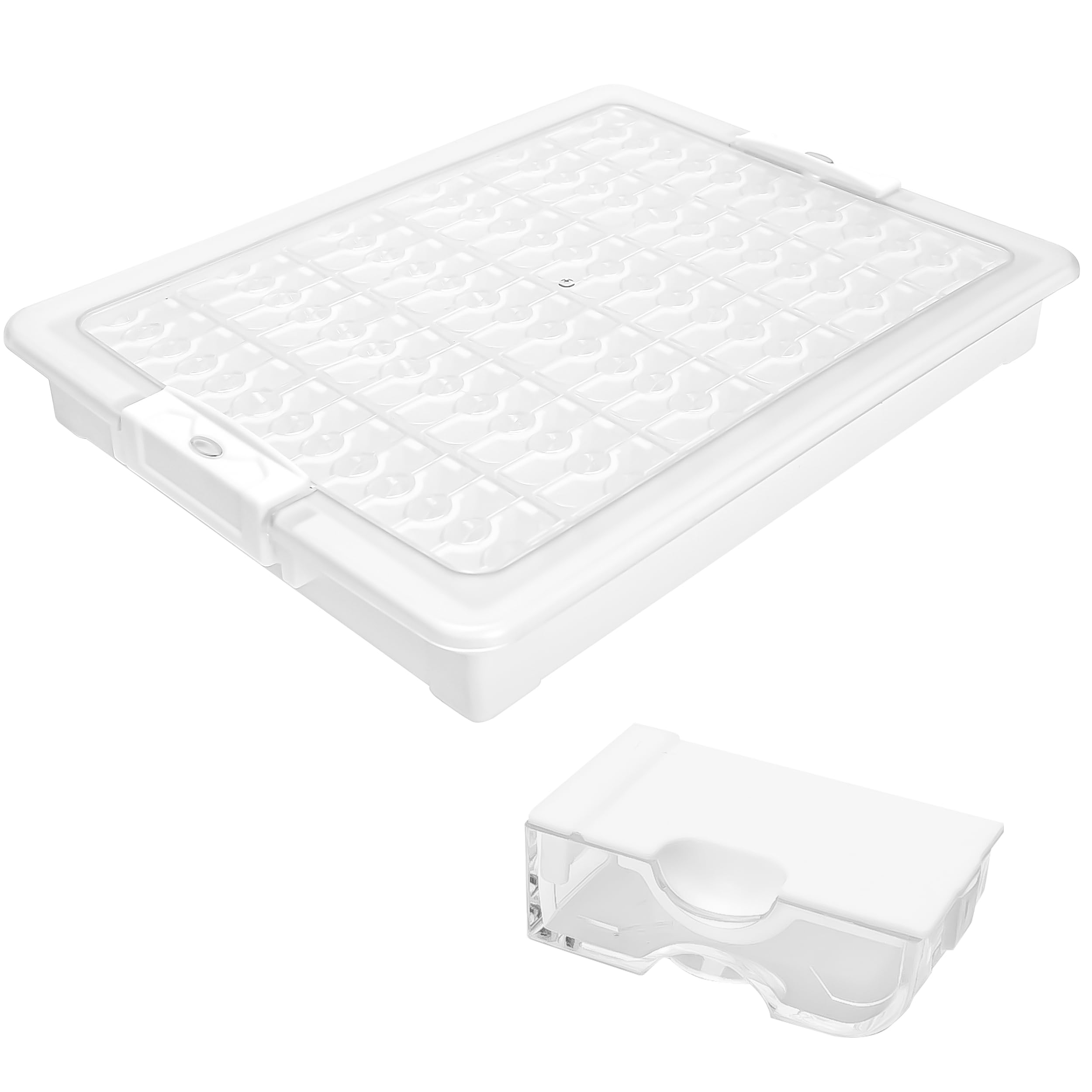 Diamond Bead Organizer Storage System, 78 Tray Containers, Removable Snap Shut Lid Clear Plastic Solution for Various Rhinestone Jewelry Painting Drill DIY Nail Art Cross Stitch Tool, Other Small Item