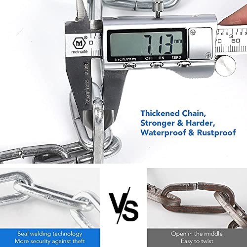 Bike Lock Chain Bicycle Lock - Bike Locks Heavy Duty Anti Theft Chain Lock 5 Digit Combination Resettable Cycle Lock for Bicycle