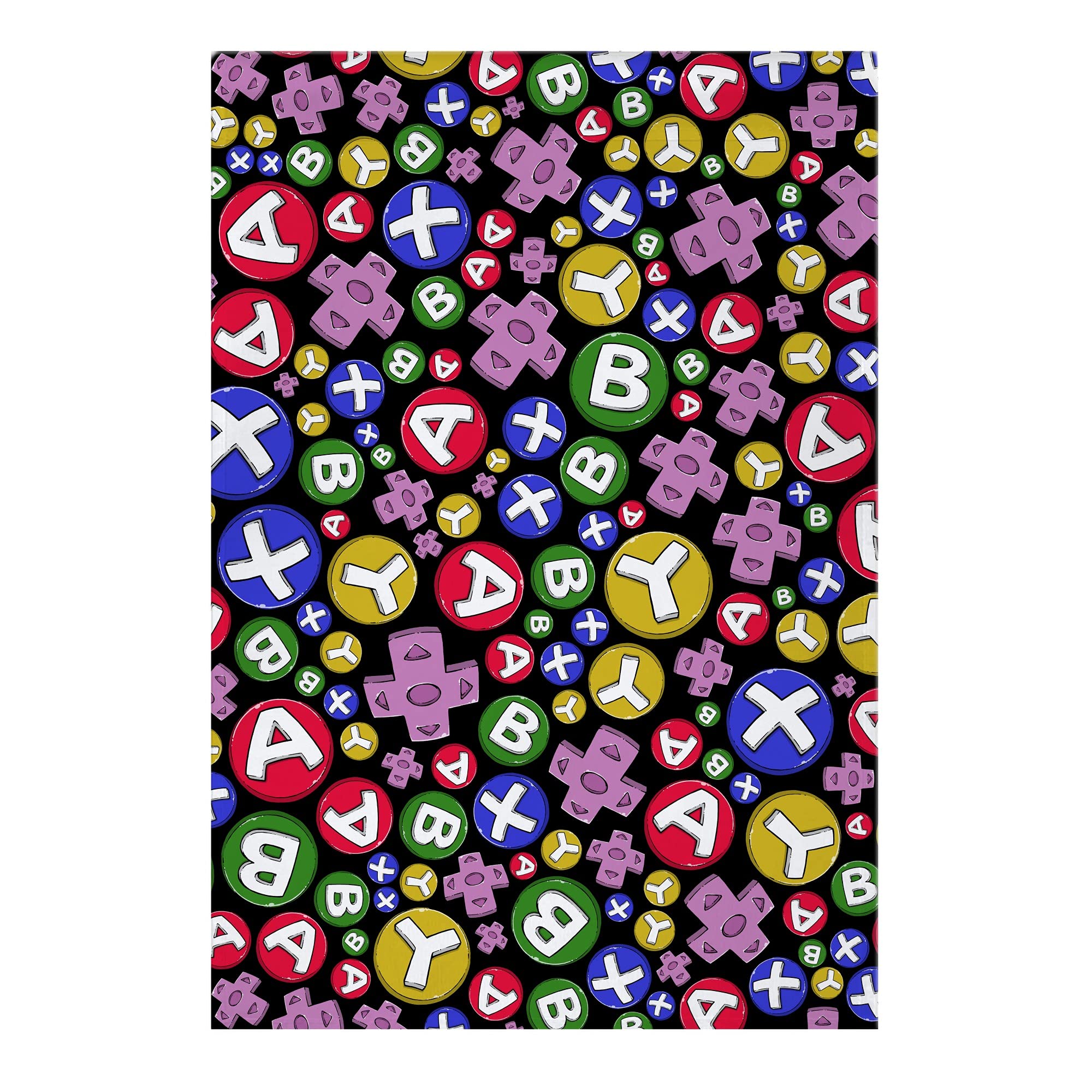 LookHUMAN Video Game Controller Buttons Pattern Fun Garden or Yard Flag