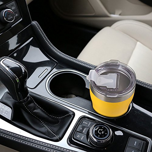 Tahoe Trails Stainless Steel Tumbler Vacuum Insulated Double Wall Travel Cup With Lid (dark cheddar, 16oz)