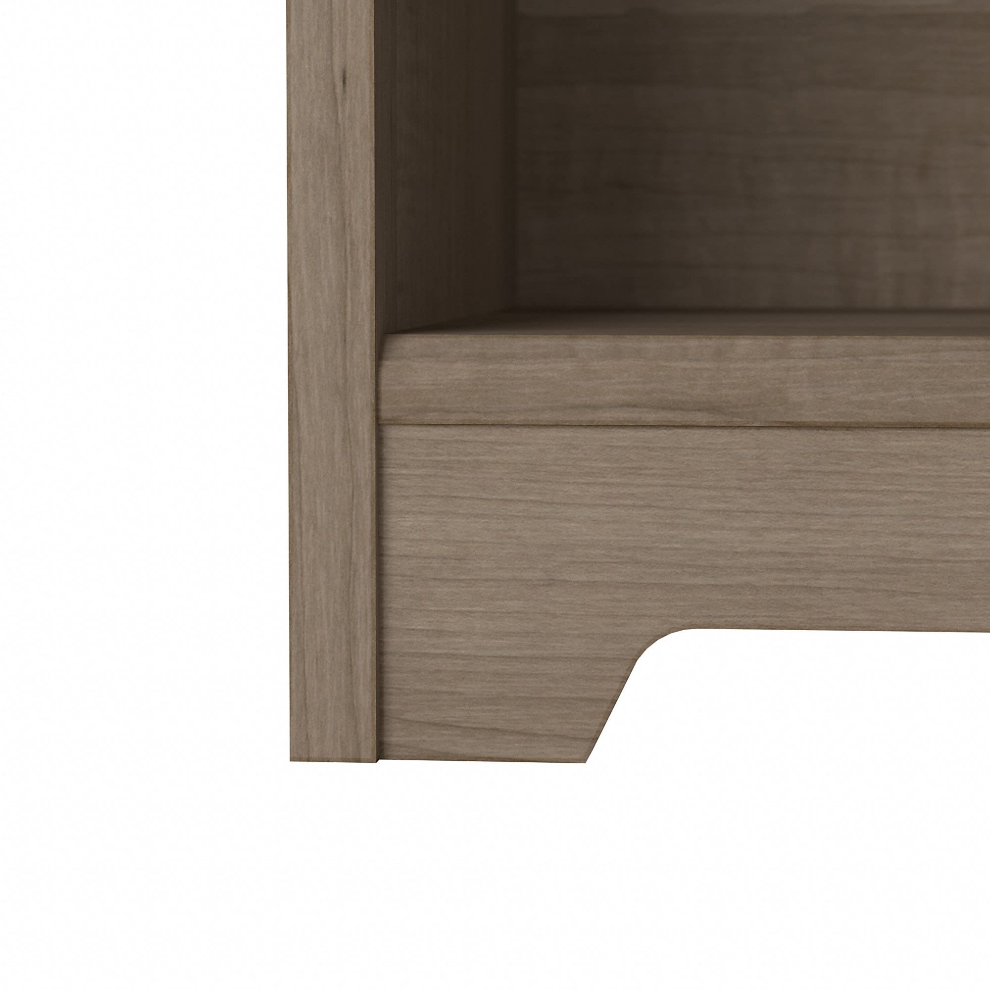 Bush Furniture BSH24463023 Cabot 5 Shelf 66-Inch H Bookcase, Ash Gray