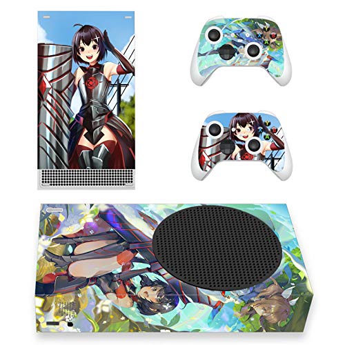 Bofuri Defend Girl Anime Game Console Series S Console and Controller Skin Set, Skin Wrap Decal Kit