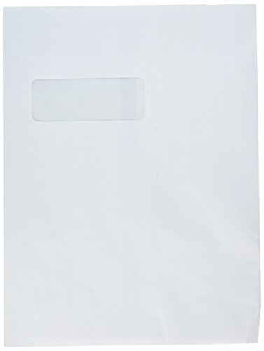 LUXPaper 9 x 12 Open End Window Envelopes | Peel & Press | White Linen | 80lb. Text | 250 Qty