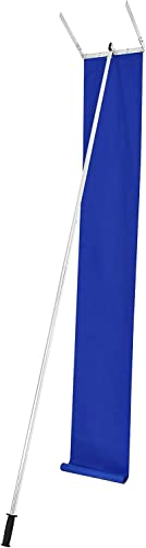 Goplus Snow Roof Rake, Aluminum Snow Removal Tool w/ Extendable Handle and Sturdy Snow Slide for Removing Snow, Wet Leaves