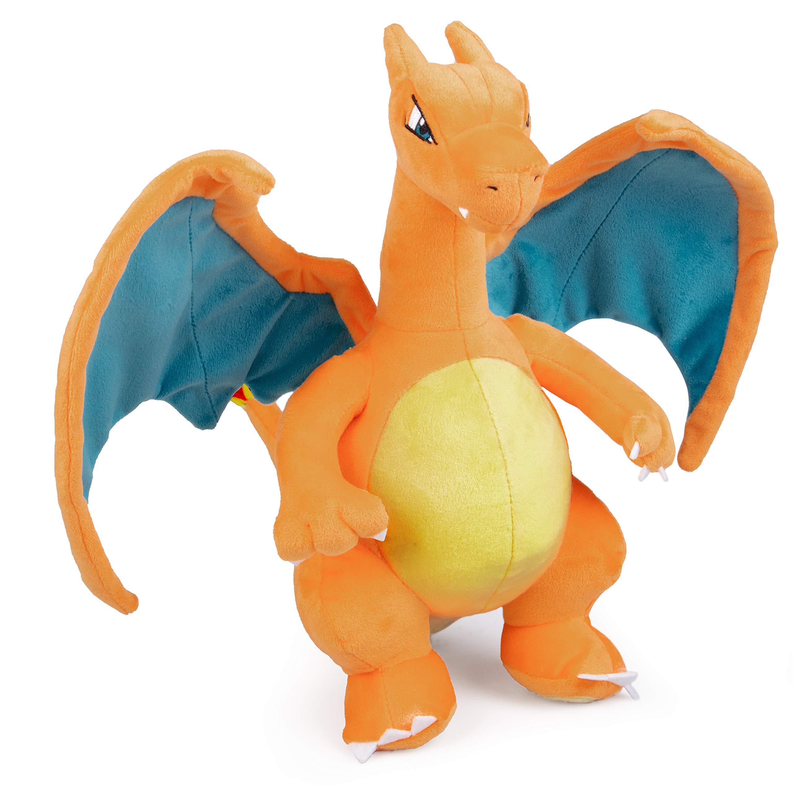 Pokémon 12" Charizard & 8" Charmander Plush 2-Pack - Evolution Set - Officially Licensed - Authentic Soft Stuffed Animal Toy Figure - Valentine's Day Easter Basket Stuffer Gift for Kids, Boys, Girls