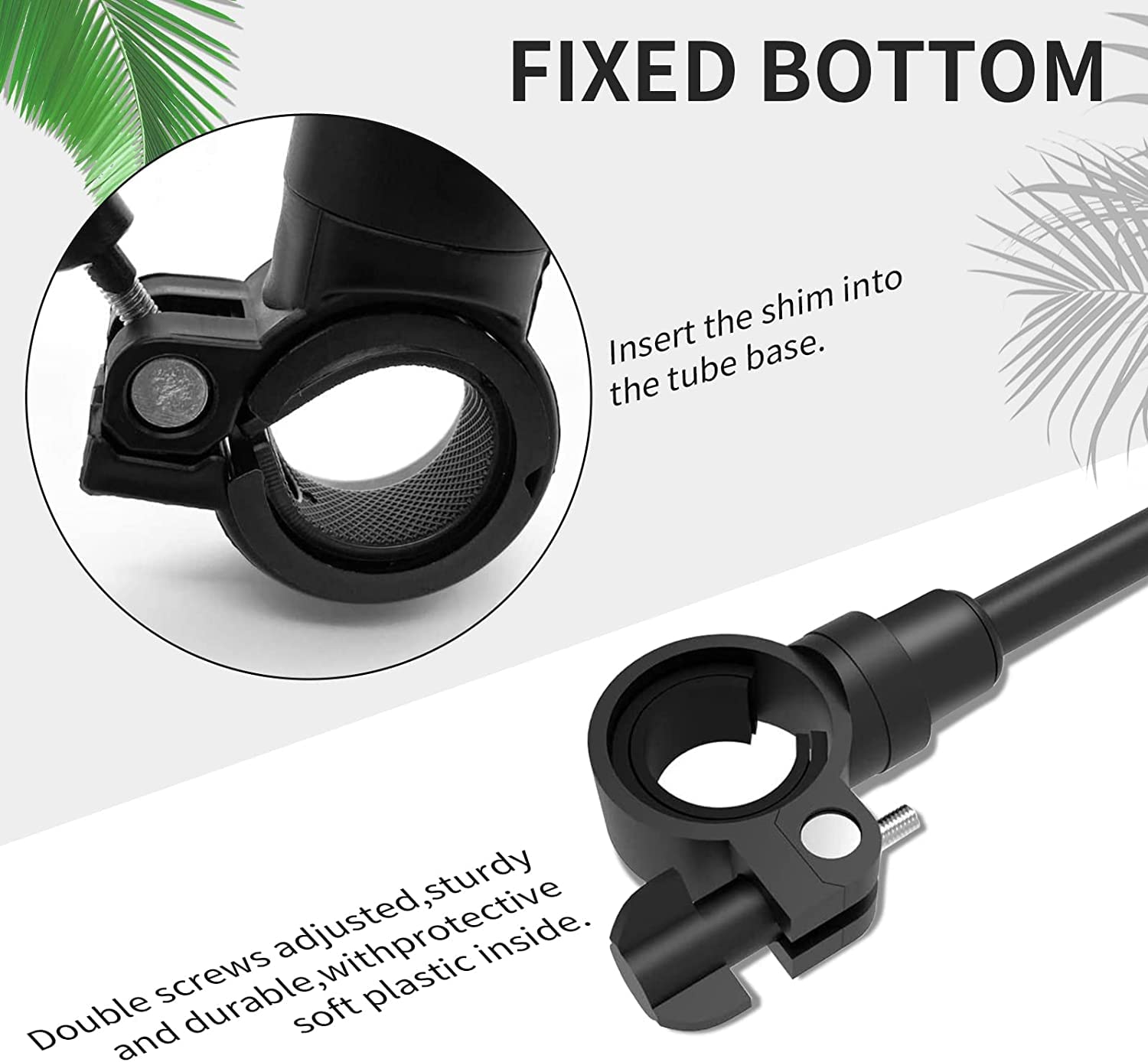 Bike Mirror Handlebar Mount 2 Pack,360°Rotatable Adjustable Handlebar Rear Bicycle Mirrors,HD Convex Round Bike Rear View Mirrors for Mountain Road Bikes Electric Bicycle Motorcycle